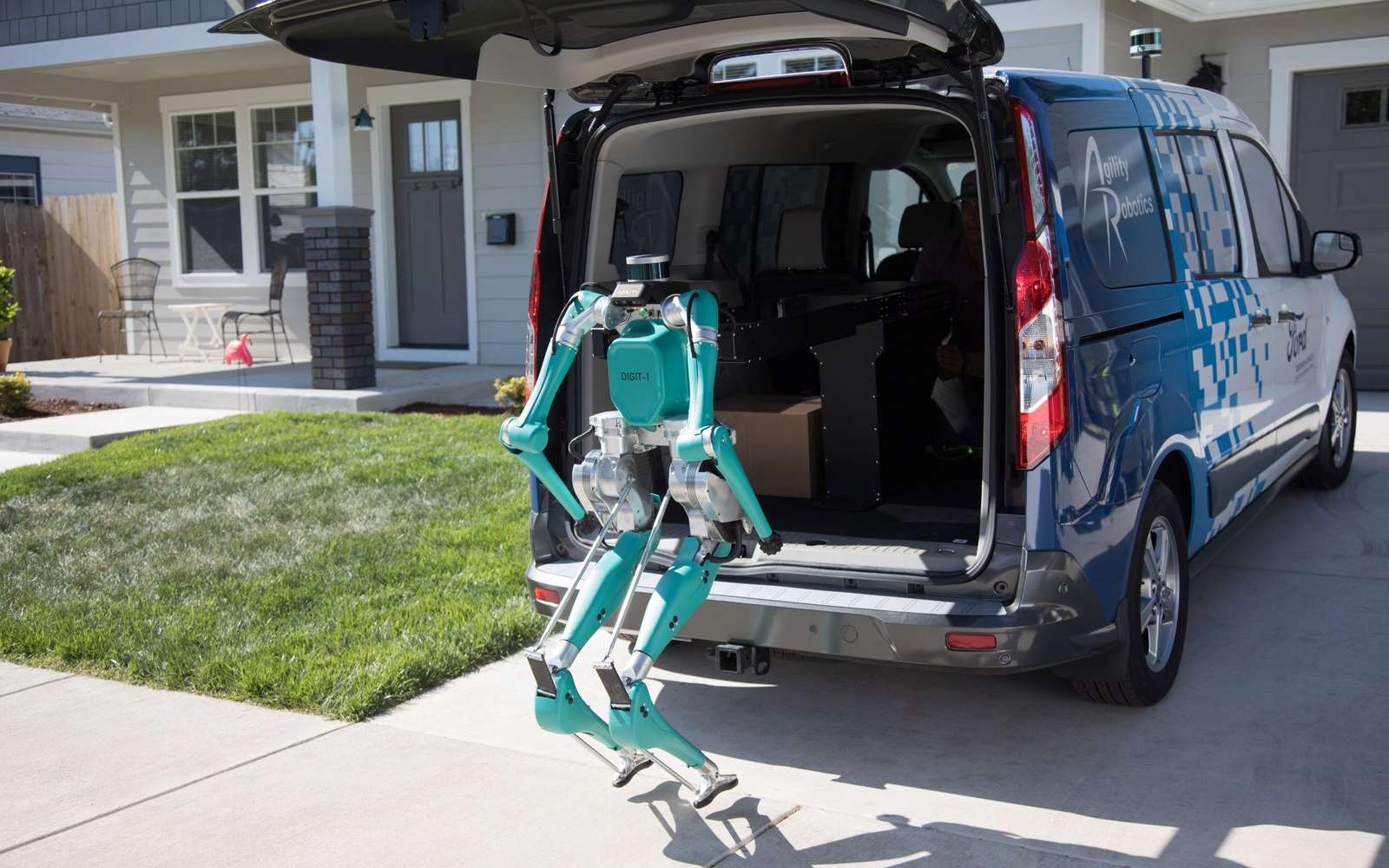Autonomous car and humanoid robot: delivery of the future according to ...
